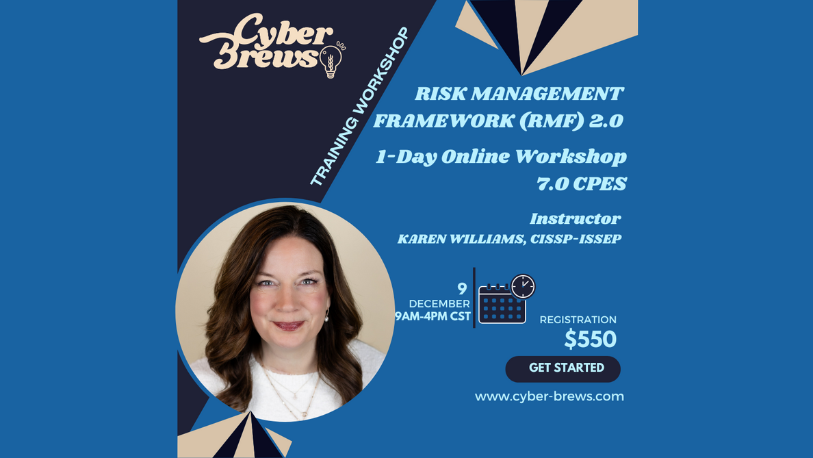 CyberBrews RMF 2.0 One Day Workshop December 2024 - NACISSA